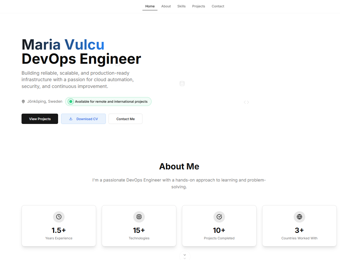 grepme.dev | Maria Vulcu - DevOps Engineer